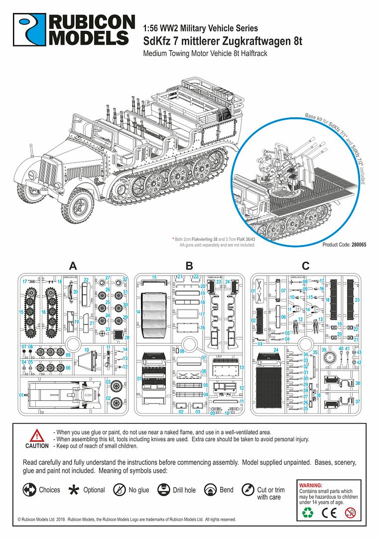 280065 Sdkfz 7 Halftrack